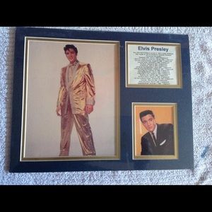 Elvis | Other | Elvis Pictures In A Frame Mat | Poshmark